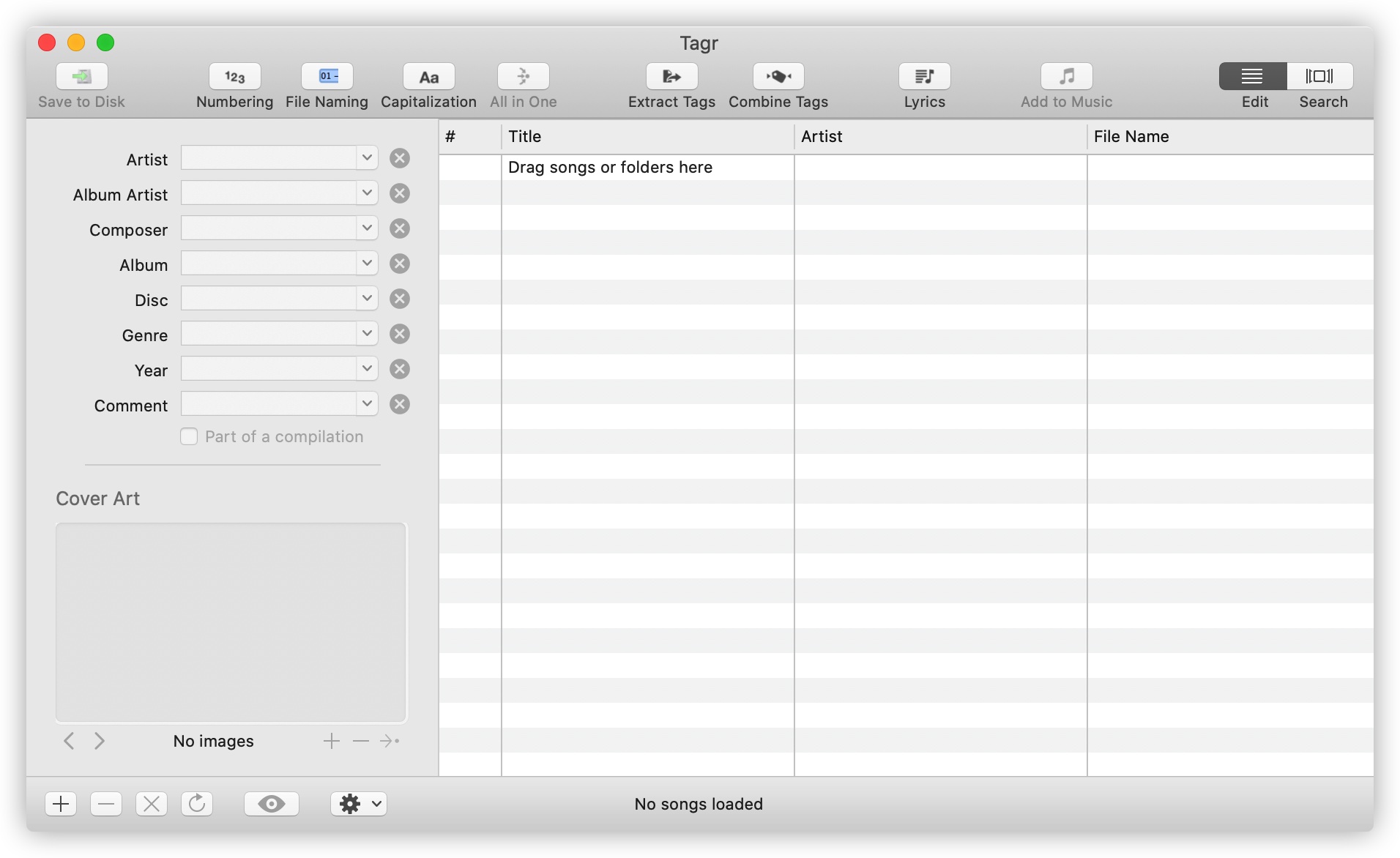 tagr 5.8.1 音乐元数据编辑工具 - Mac软件