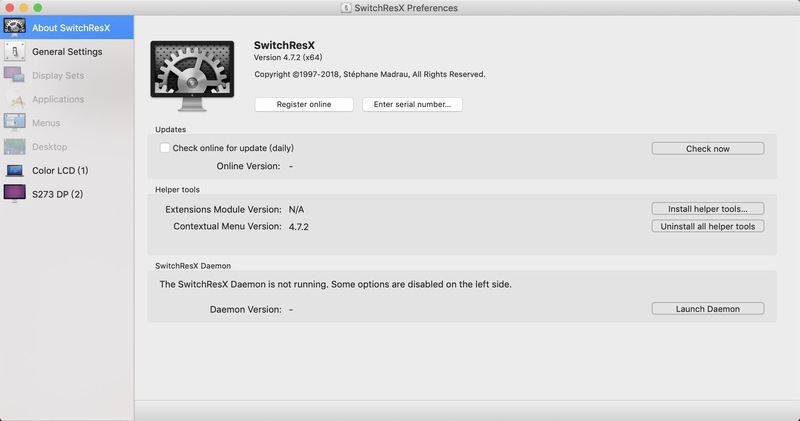 SwitchResX 4.13.5 屏幕分辨率修改工具 - Mac软件