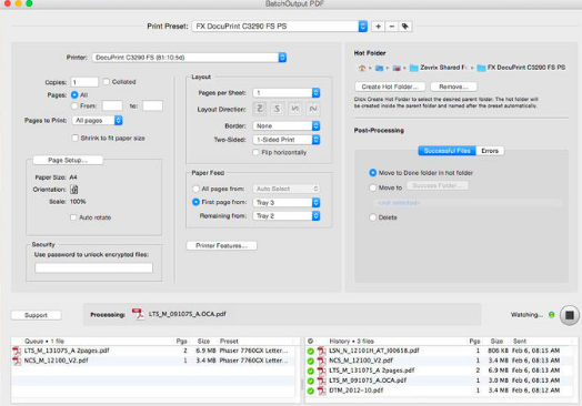BatchOutput PDF 3.1.3 PDF批量打印工具 - Mac软件